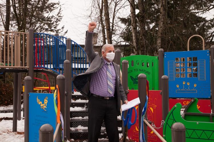 Surrey Schools - New wheelchair accessible playground opens at Walnut ...